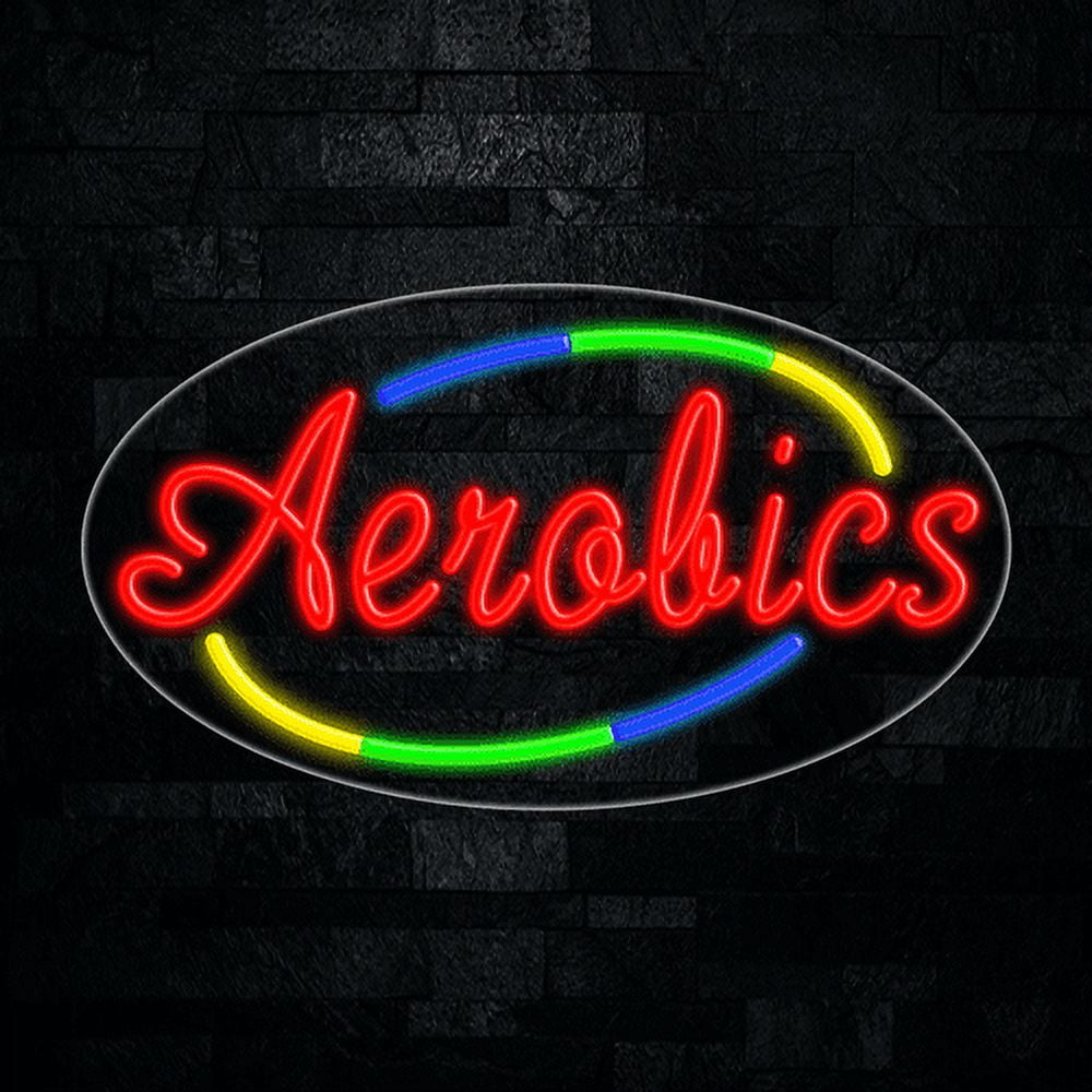 Aerobics LED Neon Sign 28"L x 16"H #34494 - Walmart.com