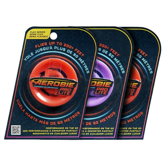 Aerobie Pro Lite 3-Pack Mini Frisbees for Kids & Adults, Suitable for ...