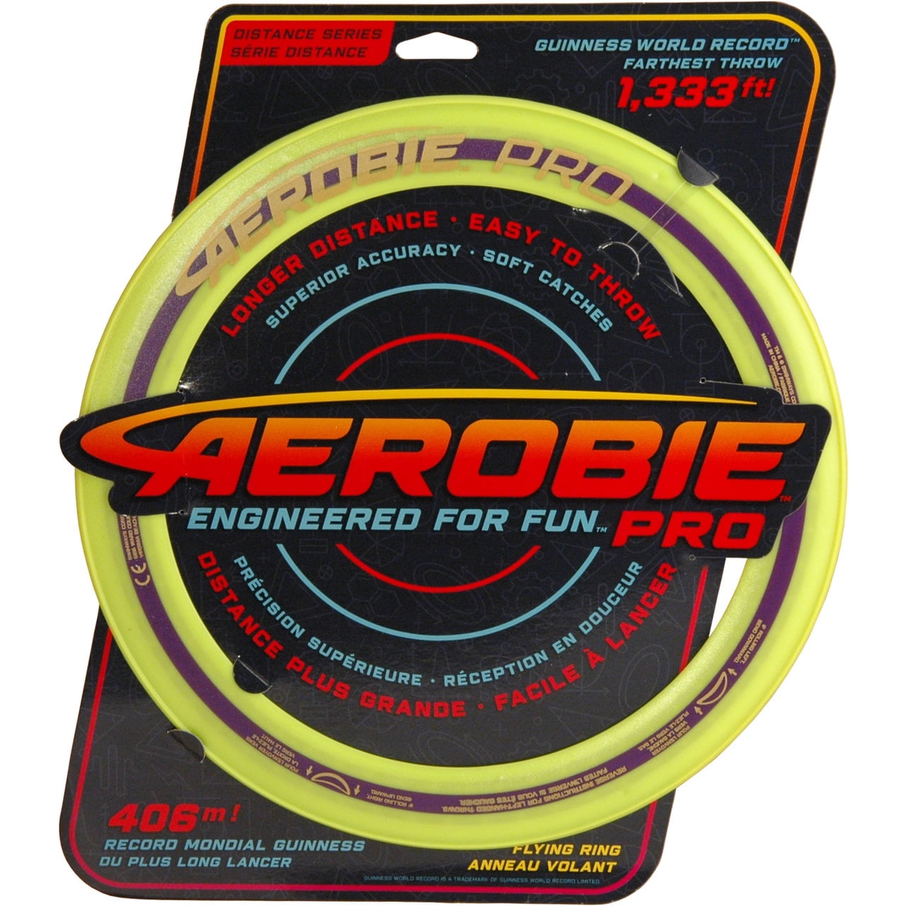Aerobie Pro Ring Outdoor Flying Disc, 14 inches, Yellow - Walmart.com
