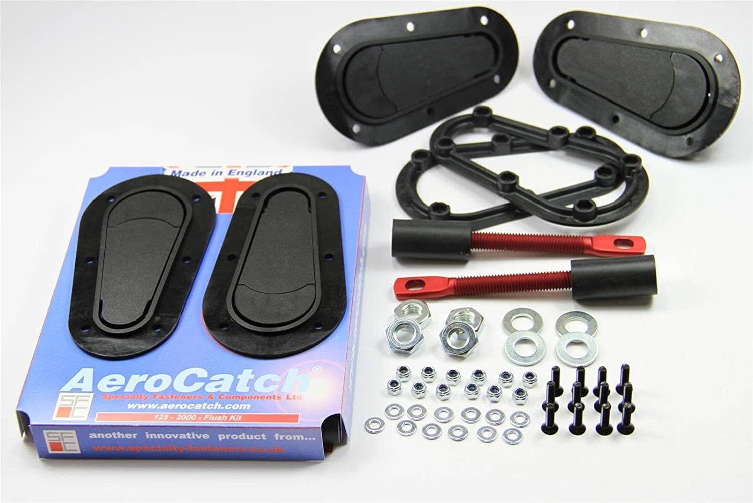 Aerocatch 125-2000 Below Panel Flush Non-Locking Hood Latch and Pin Kit ...