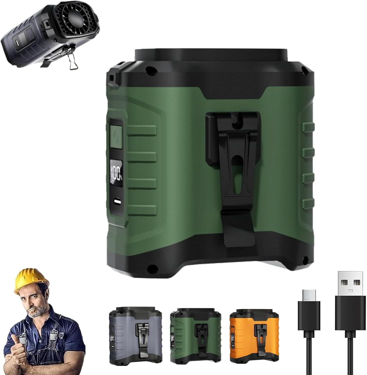 Aerochill Wearable Air Cooler, Aerochill Wearable Cooler Fan, Aero Chill Wearable Fan, 10000mah ...