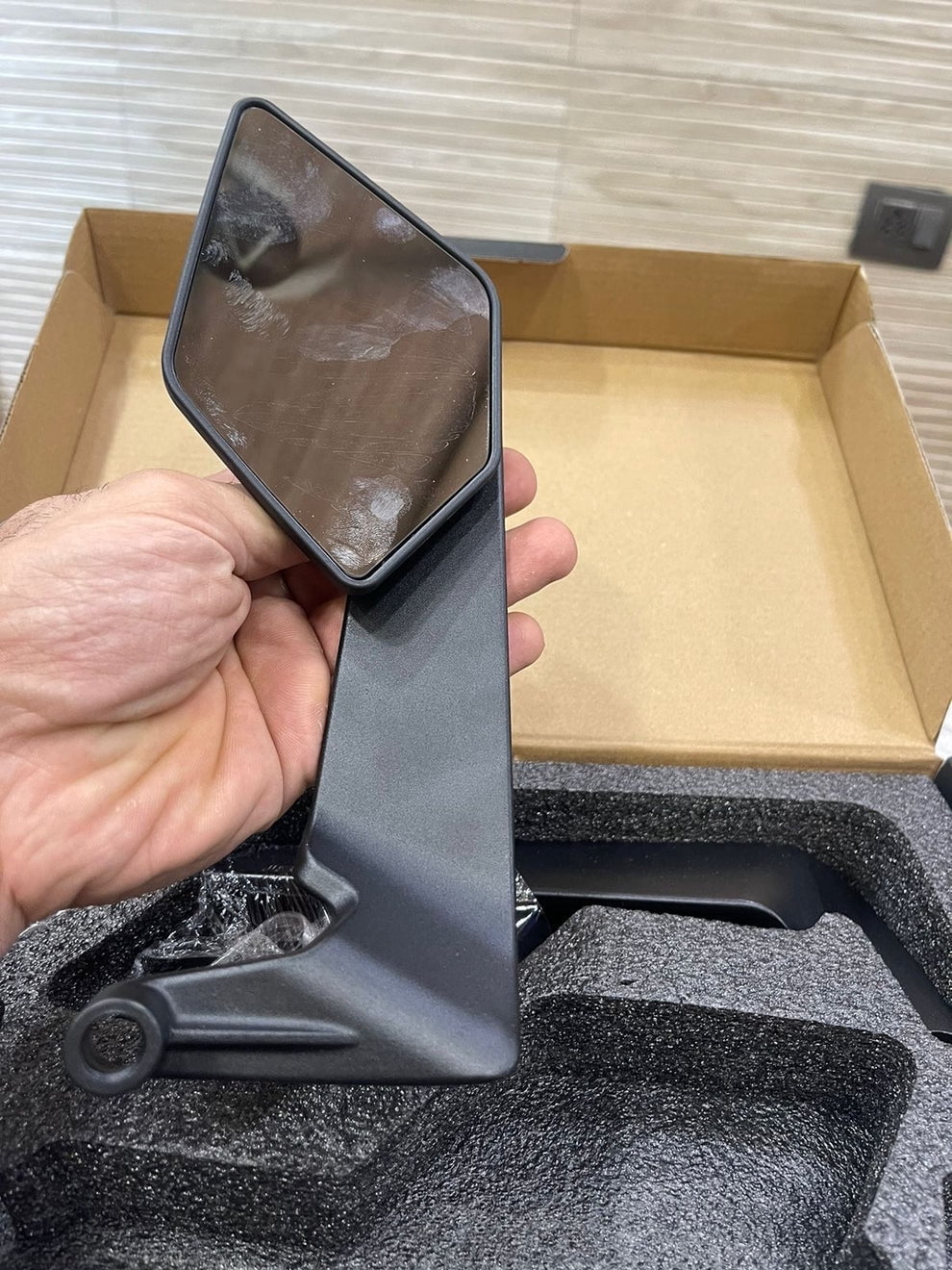 Aerodynamic Wings side mirror universal fit for Royal Enfield Meteor ...