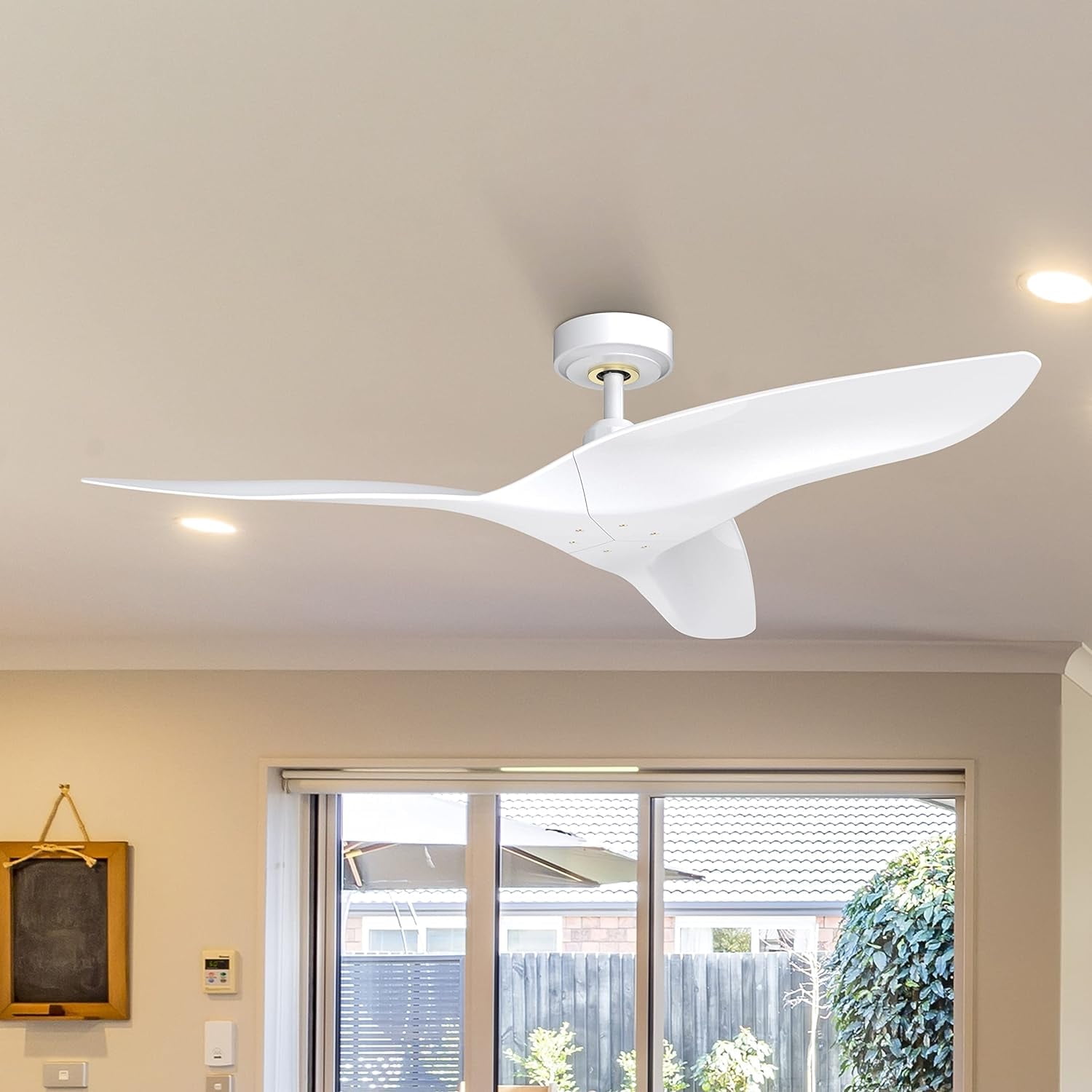 Aerofanture Ceiling Fans with Remote Modern White Ceiling Fan without ...