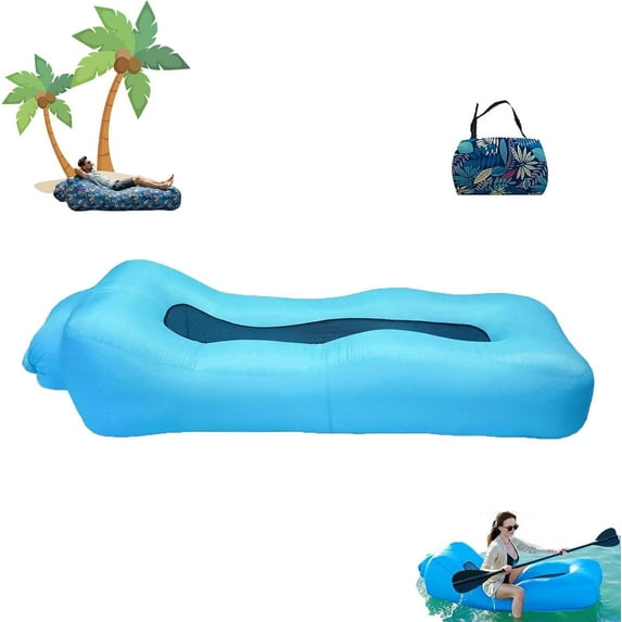 Aerolounge Go – Compact Pump-Free Inflatable Lounger,Portable ...