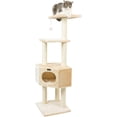 Aeromark 3 Tier Cat Tree, Real Wood Scratch furniture A5201, Beige ...
