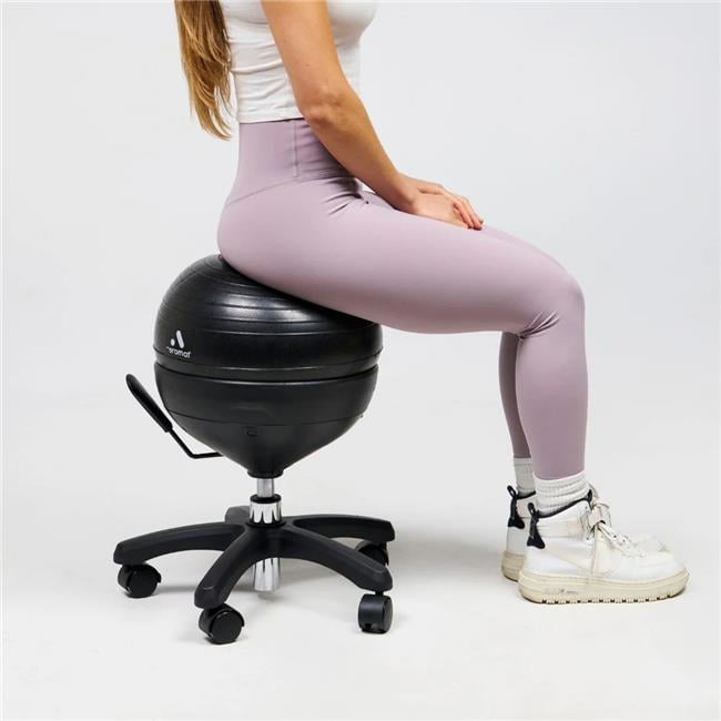 AGM Group 75061 Aeromat Adjustable Ball Stool, PVC, Aluminum - Walmart.com