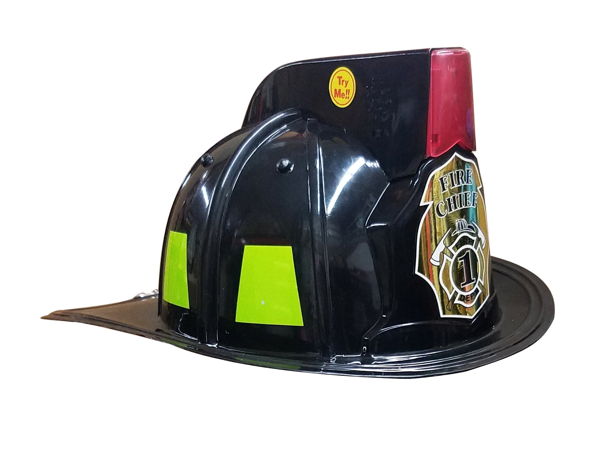 Aeromax, Inc FFB-HELMET Jr. Fire Chief Helmet (Black), w/ lights ...