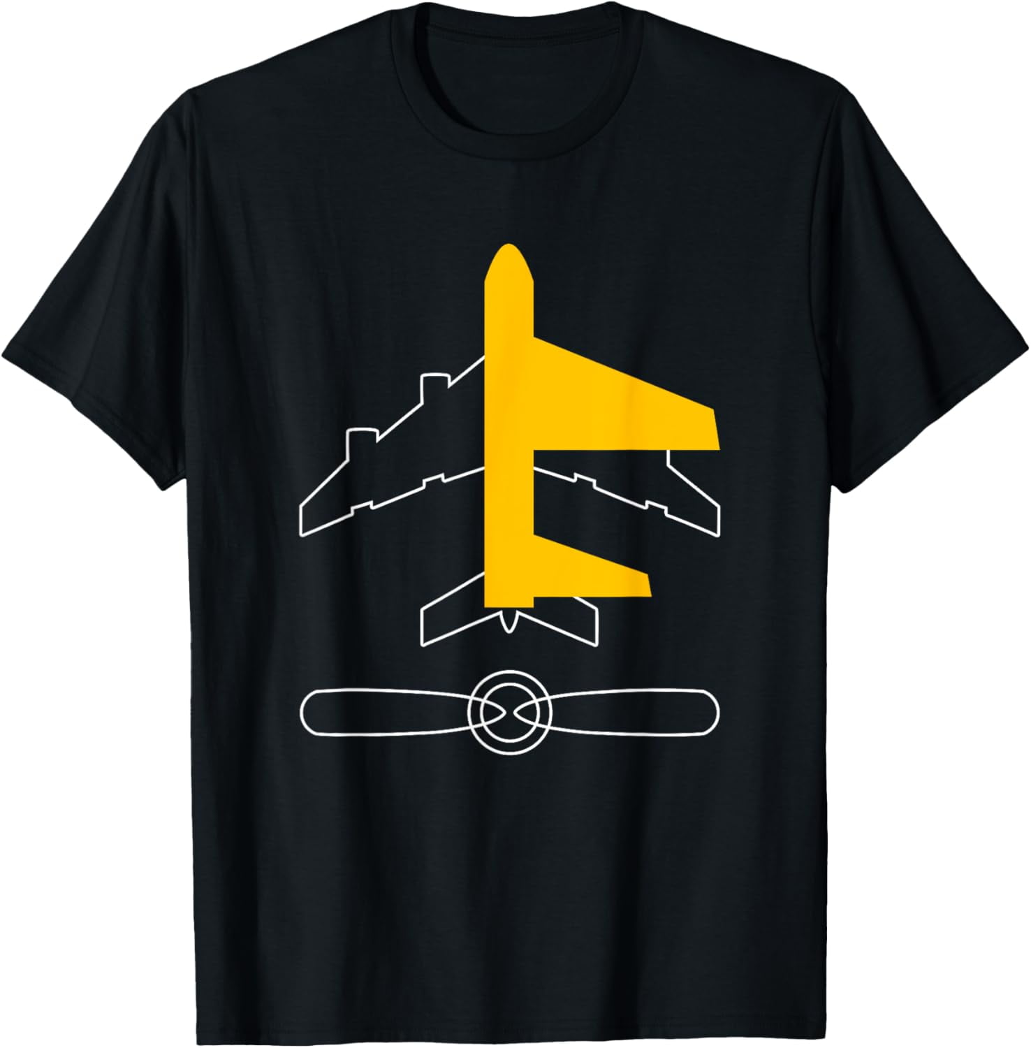 Aeronautical Pilot flight engineer propeller tee shirt gift - Walmart.com