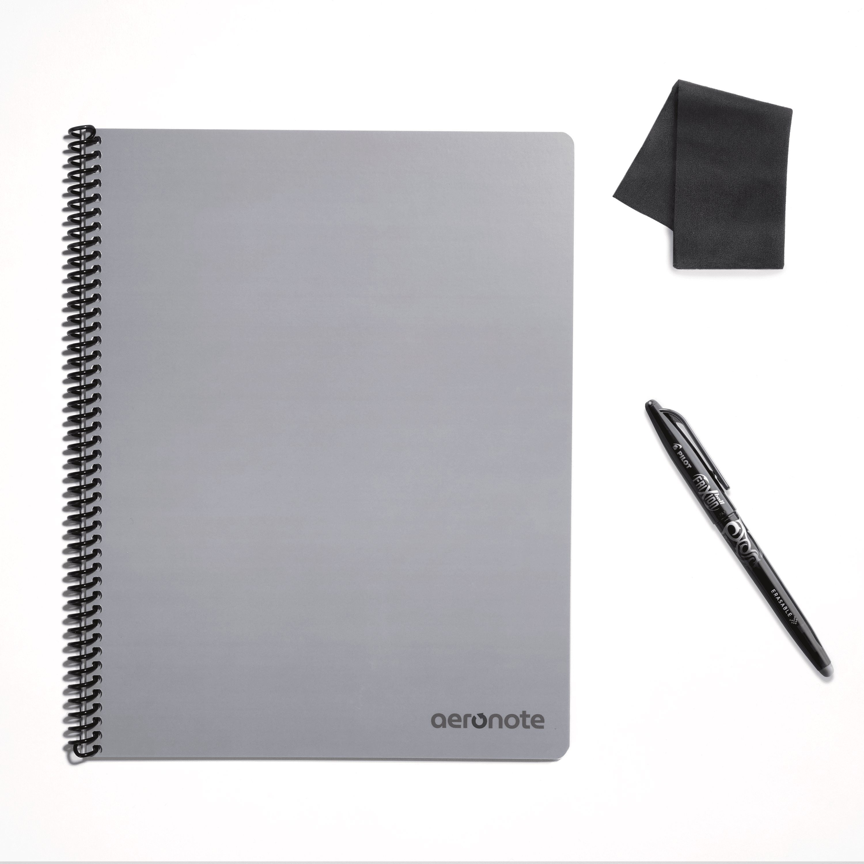 Aeronote Reusable Notebook, 6" x 8.8" Size, with Pilot Frixion Pen and ...