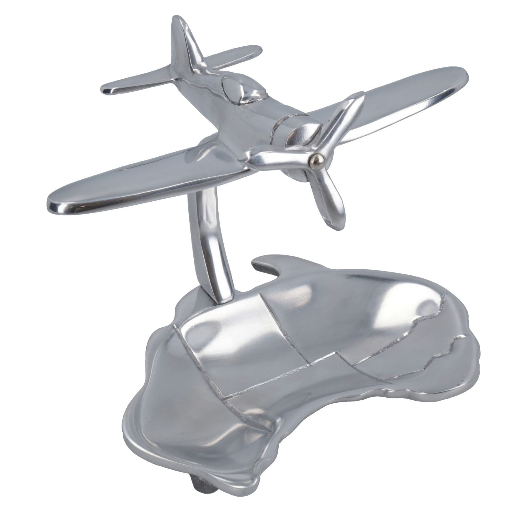 Aeroplane Plane Soap Dish Holder Box Aluminium Bathroom Kitchen Sink ...