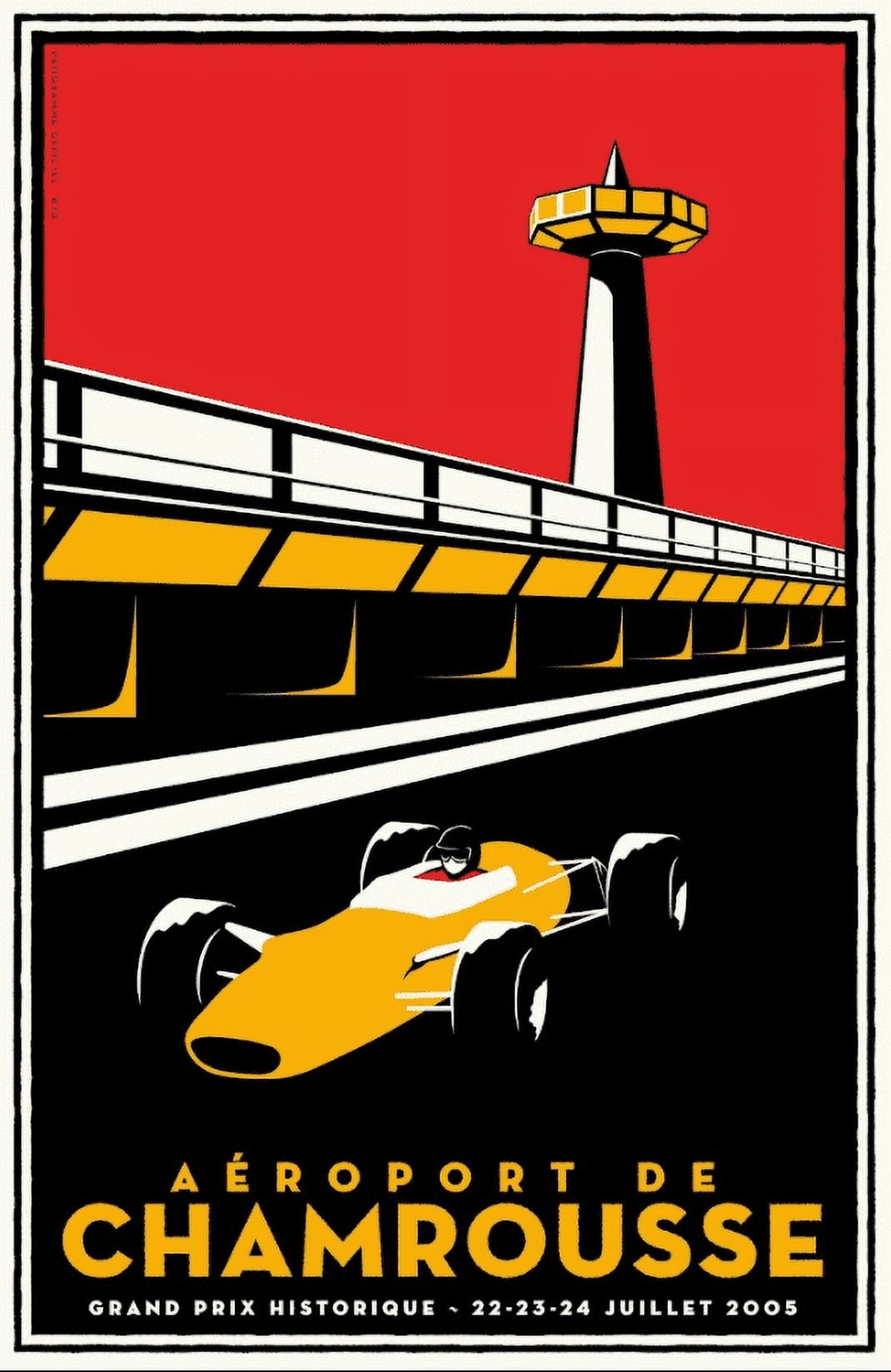 Aeroport De Chamrousse 2005 Car Racing Poster - Iconic French ...