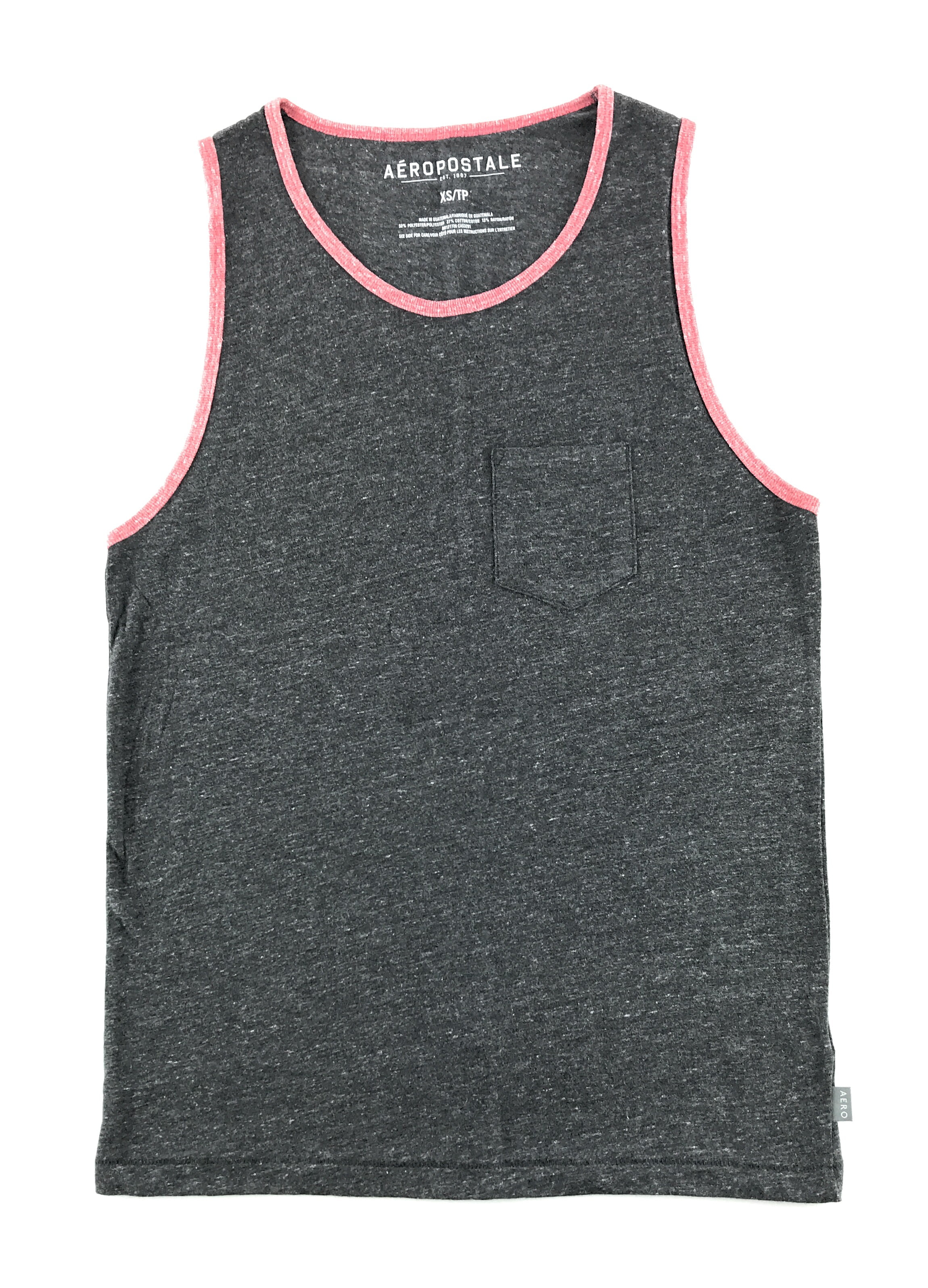 Aeropostale Mens Pocket Tank Top X-Small Dark Gray 8270 - Walmart.com