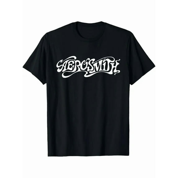 Aerosmith - Aero (White Logo) T-Shirt Cotton Fun Design DIYMen's Soft ...
