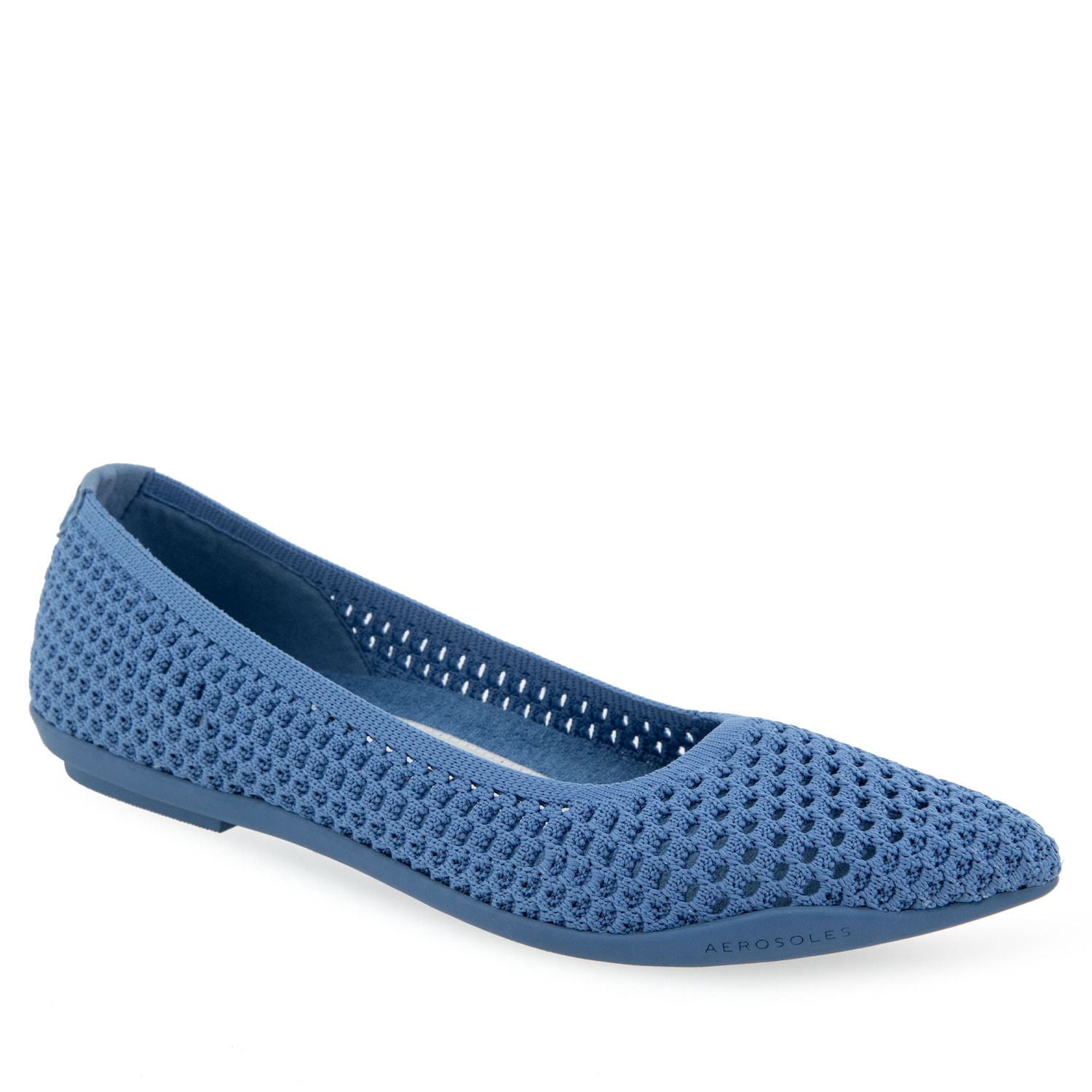 Aerosoles Danielle Women's Knit Ballet Flats Color: Blue Jean Size: 6.5 ...