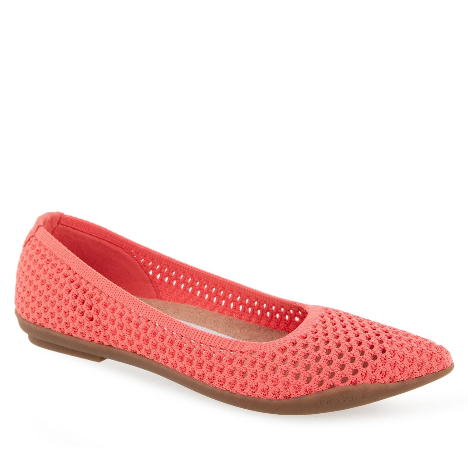 Aerosoles Danielle Women's Knit Ballet Flats Color: Coral Size: 5.5 MED ...