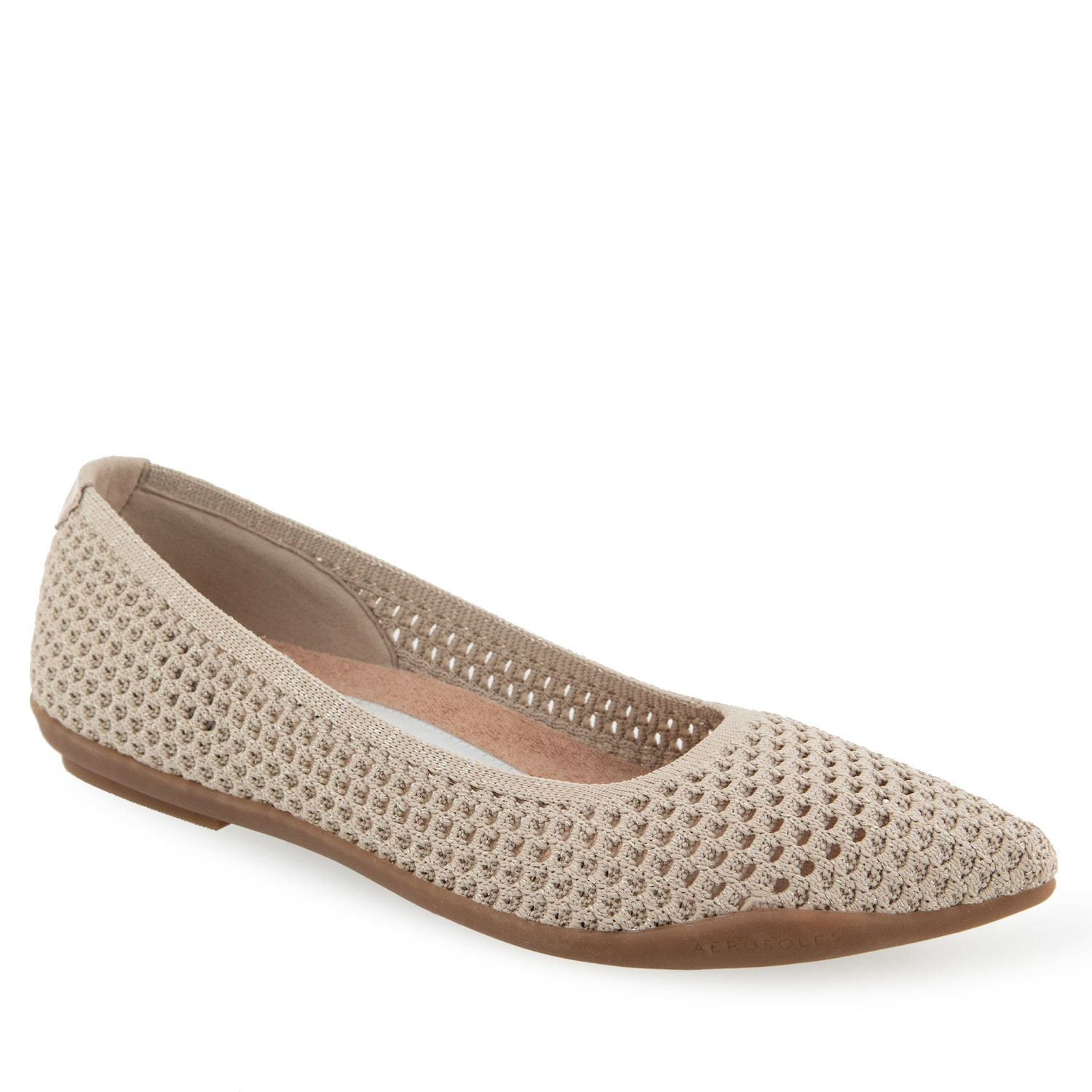 Aerosoles Danielle Women's Knit Ballet Flats Color: Gold Size: 11 MED - Walmart.com