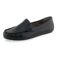 Aerosoles Women's OVER DRIVE Loafer, BLACK FAUX LEATHER, 8W - Walmart.com