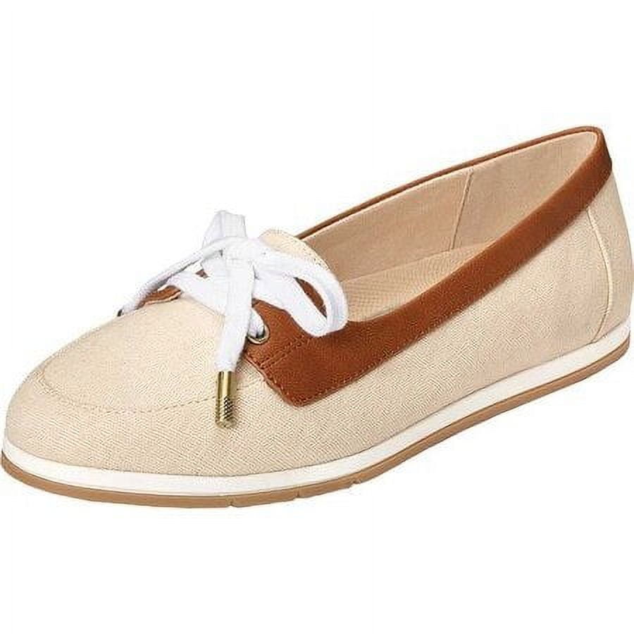 Aerosoles Women's Smart Start Shoe Slip On Lace Detailed Natural Combo ...