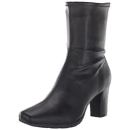Soda Women's Malia Faux Leather Lace Up Chunky Ankle Boot - Walmart.com