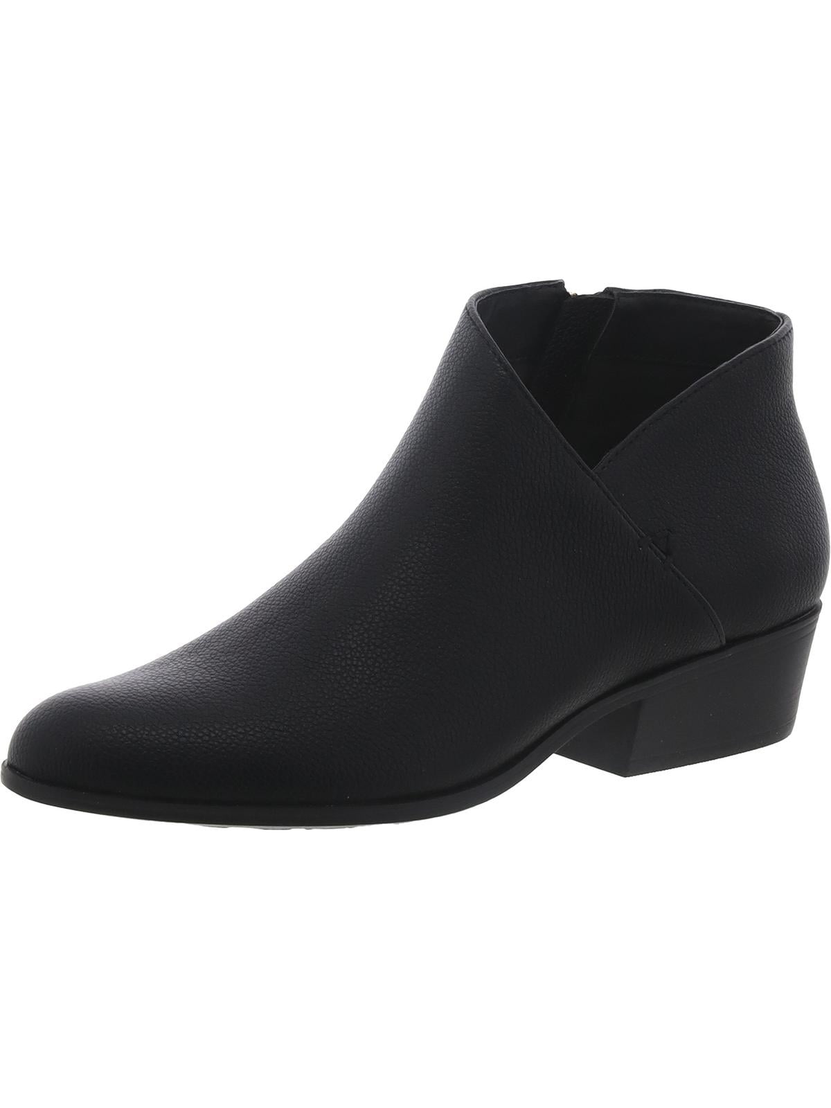 Aerosoles Womens cayu Faux Leather Asymmetric Ankle Boots - Walmart.com