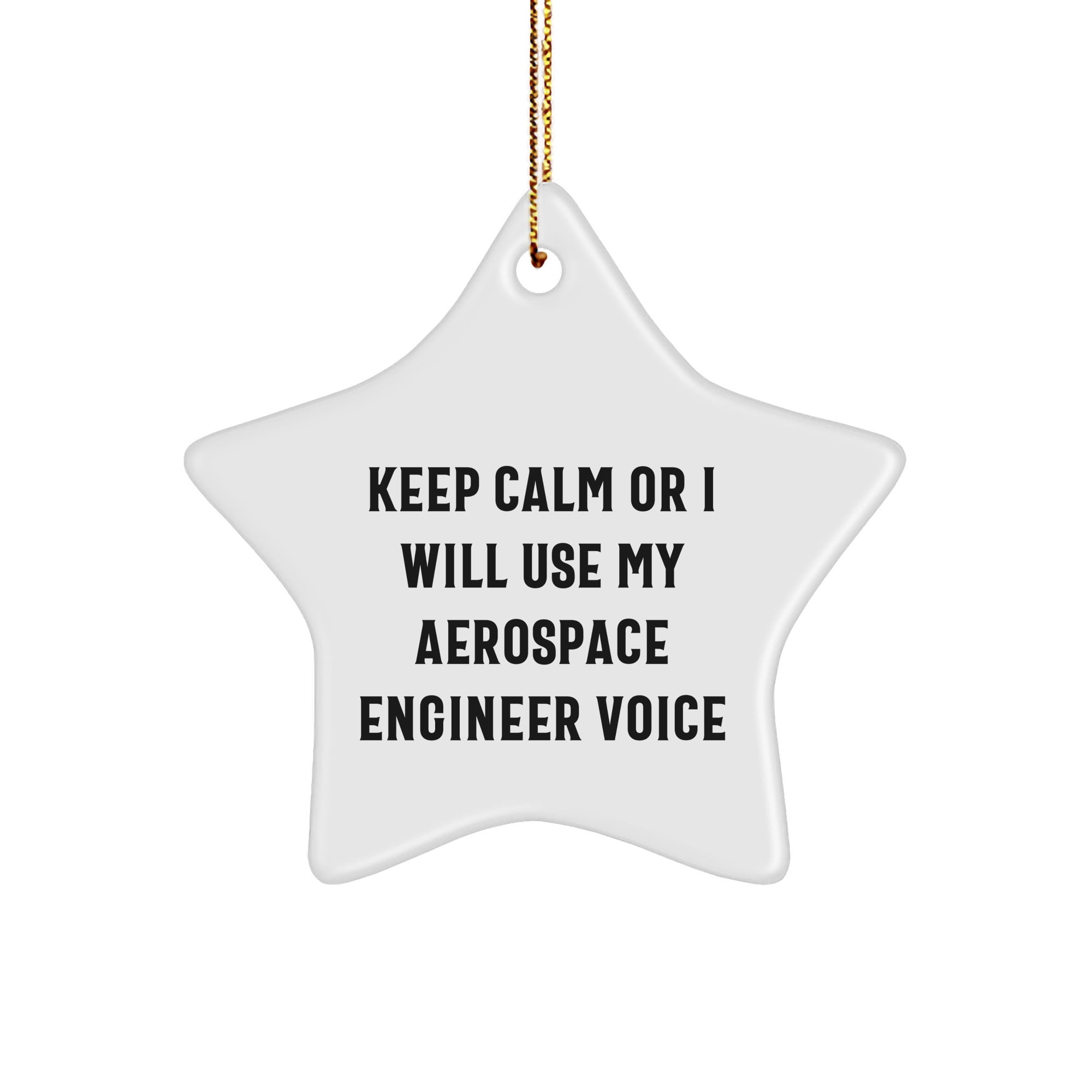 Aerospace Engineer Gifts: Keep Calm Or I Will Use My Voice Funny Star ...