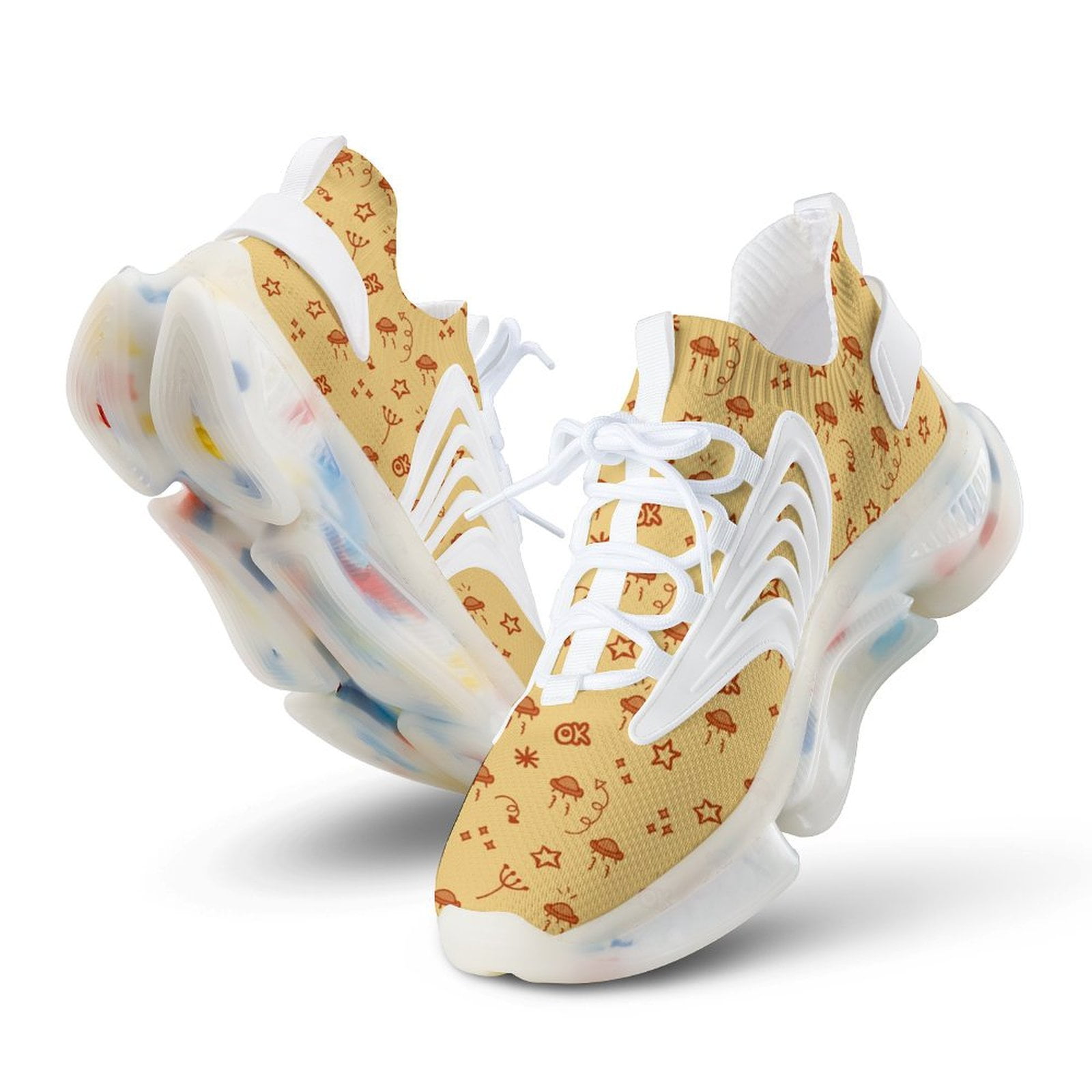 Aerospace, UFO, Background Walking Shoes for Men Woman Lightweight ...