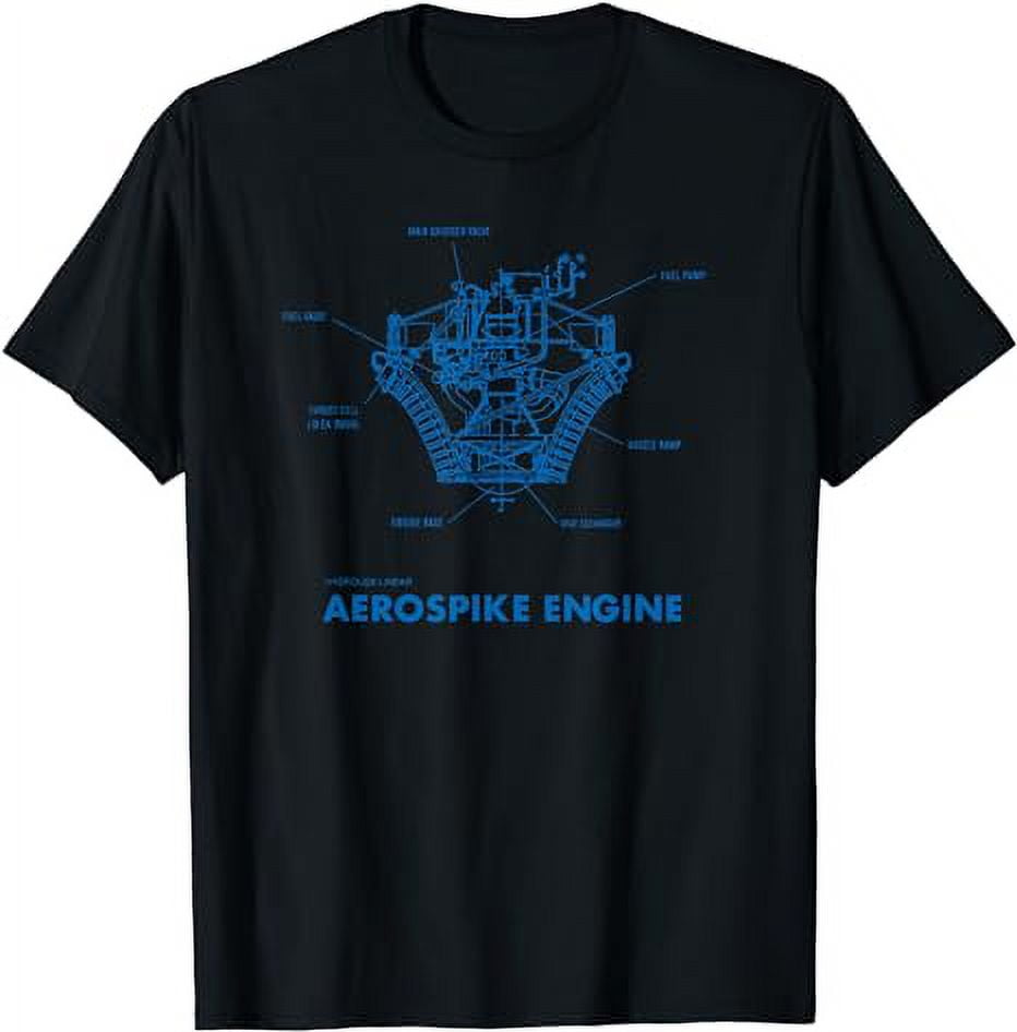 Aerospike Engine Schematic Design T-Shirt - Walmart.com
