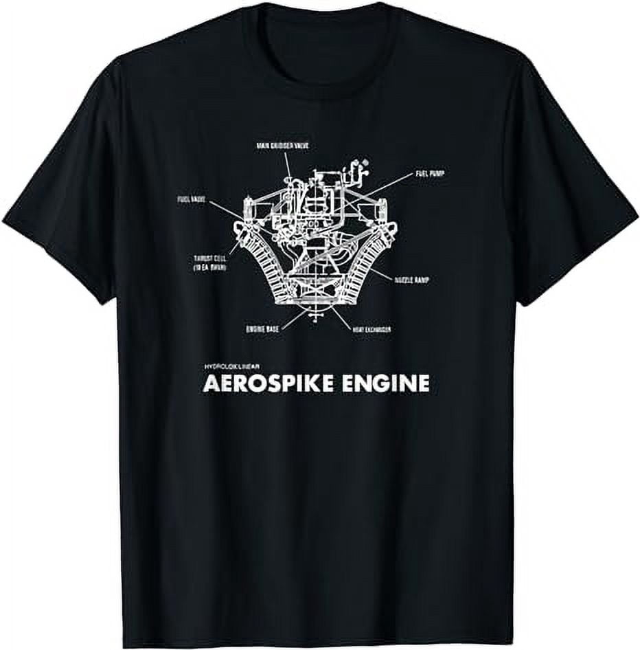 Aerospike Engine Schematic Design T-Shirt - Walmart.com