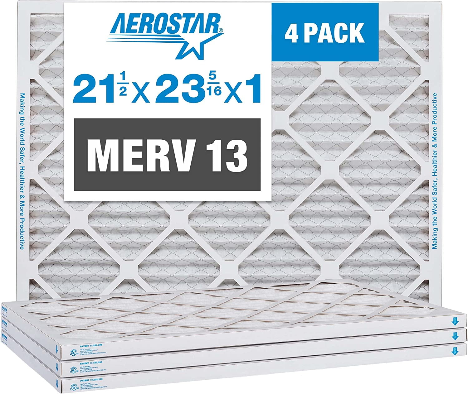 Aerostar 21.5x23.3125x1 MERV 13-4 Count - Pleated Furnace & Air ...
