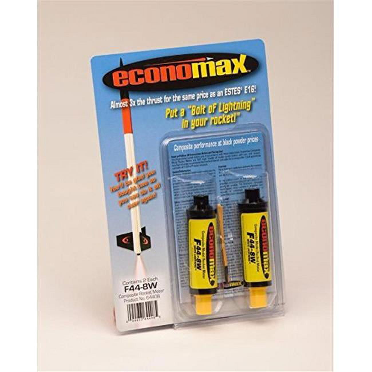 Aerotech 24mm Composite Model Rocket Motor EconoJet F44-8 2p - Walmart.com