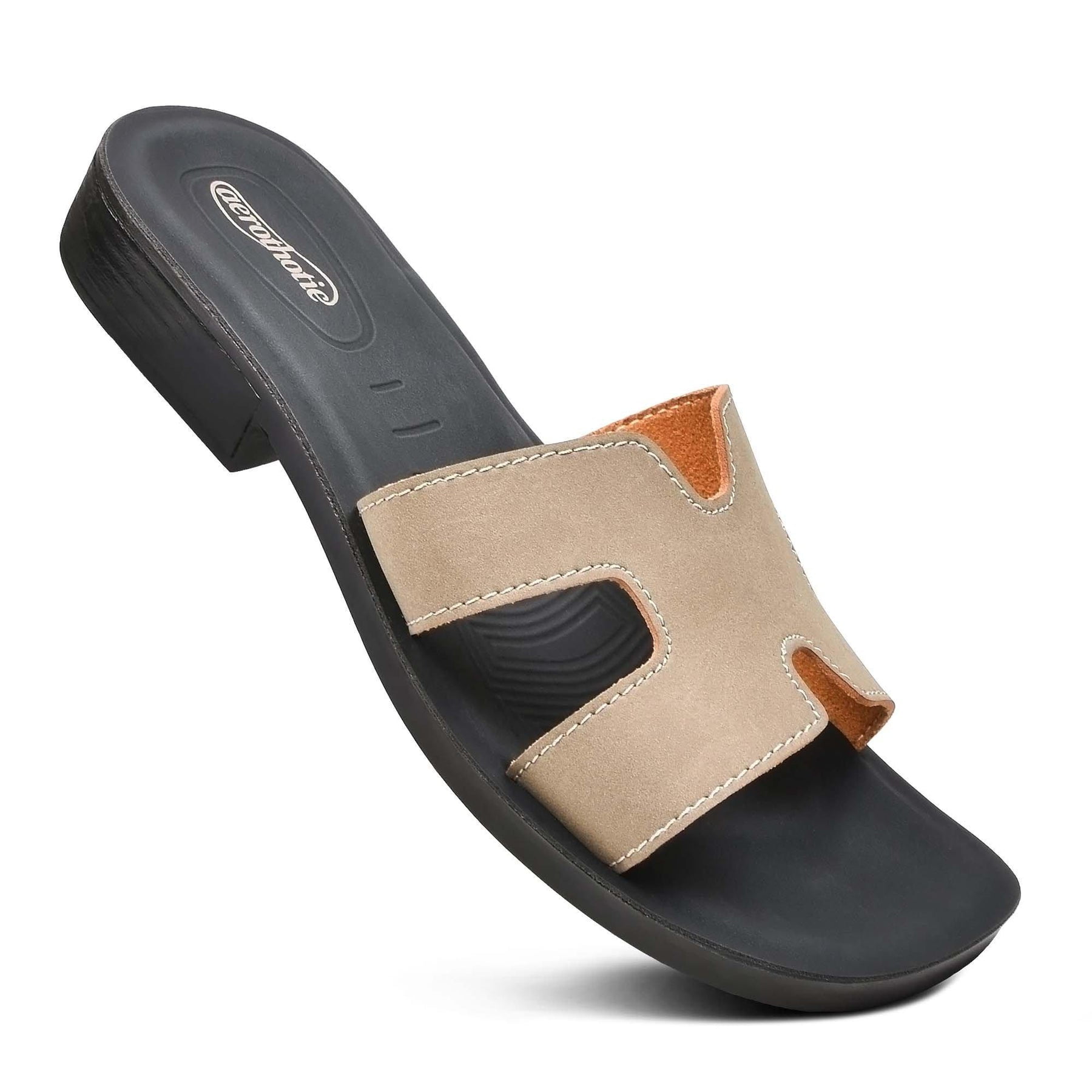 Aerothotic Flaneur Women's Flat Sandals 10 - Narrow - Khaki - Walmart.com