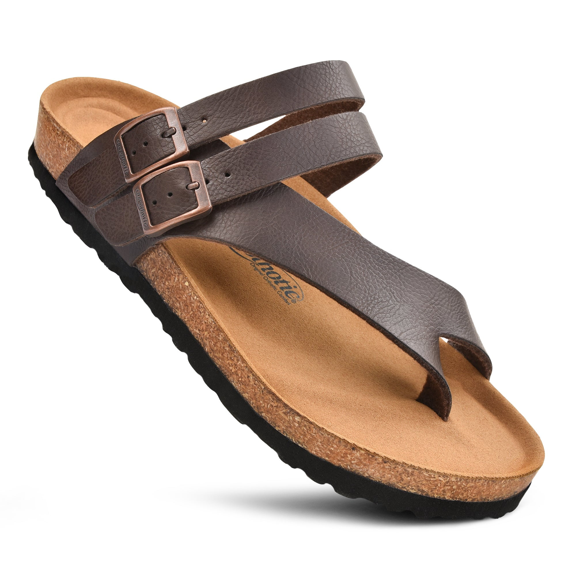 Aerothotic Kaizen Split Toe Cork Footbed Comfortable Slides for Women ...