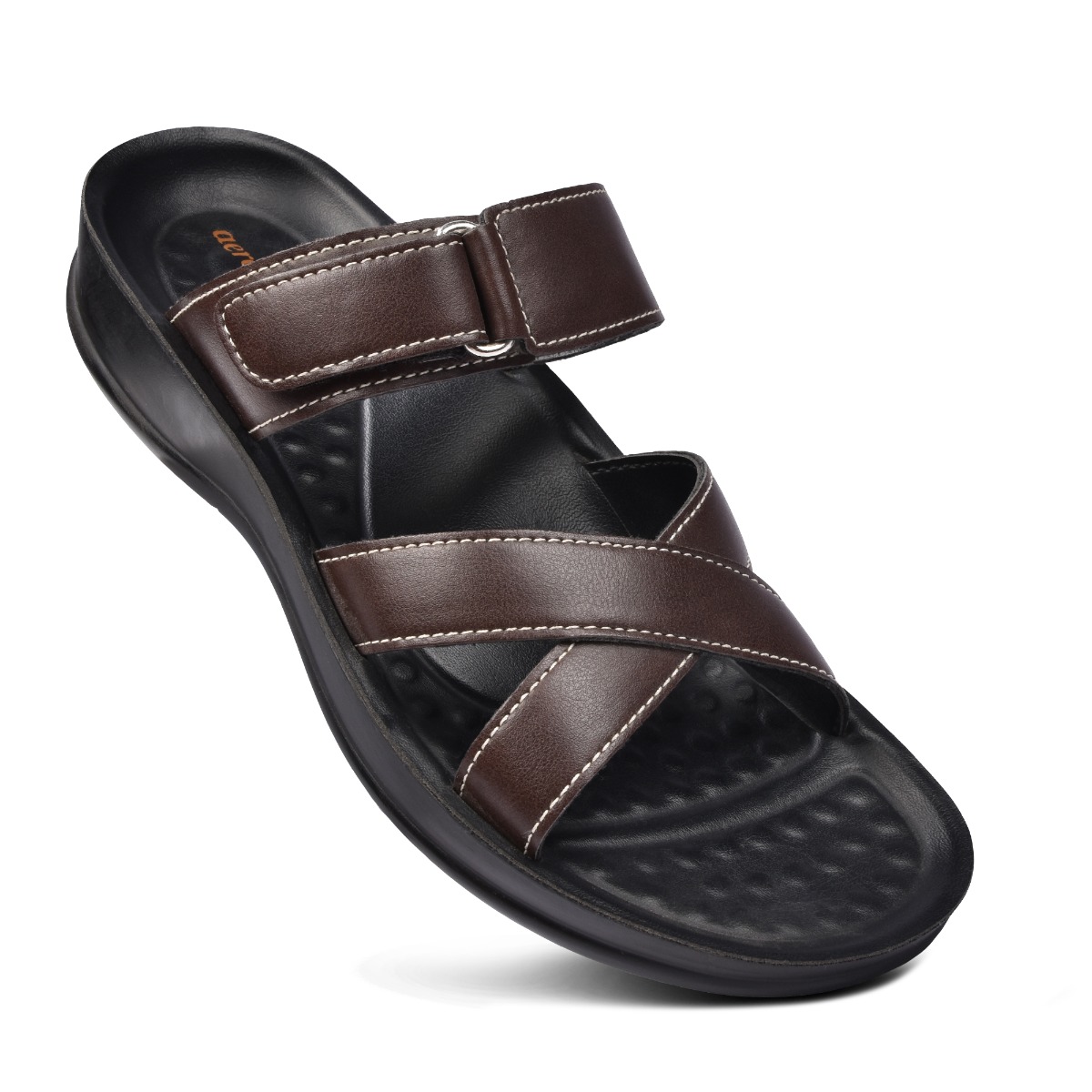 Aerothotic Women's Pasty Velcro Strap Slide Sandals - Walmart.com