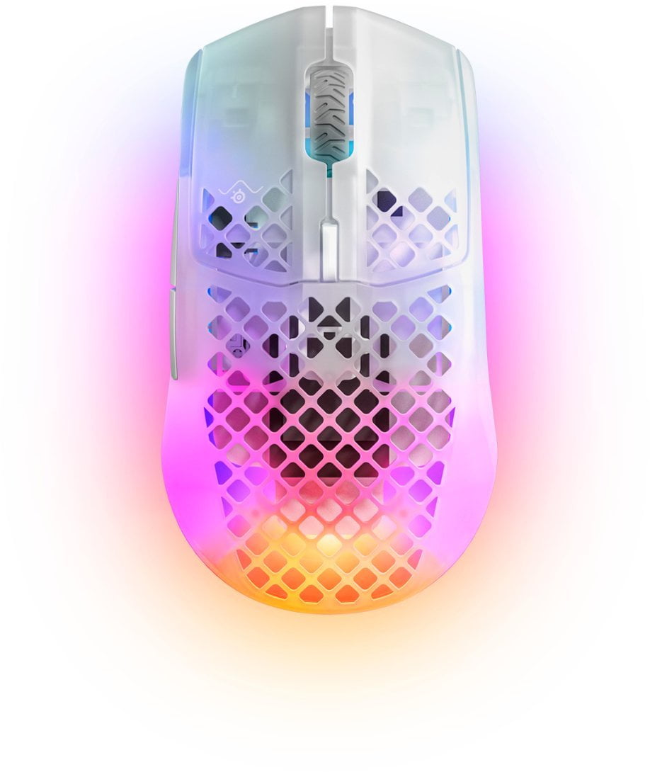 Aerox 3 Super Light Honeycomb Wireless RGB Optical Gaming Mouse - Ghost ...