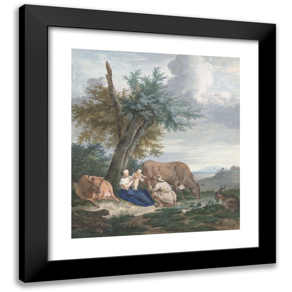 Aert Schouman 12x14 Black Modern Framed Museum Art Print Titled ...