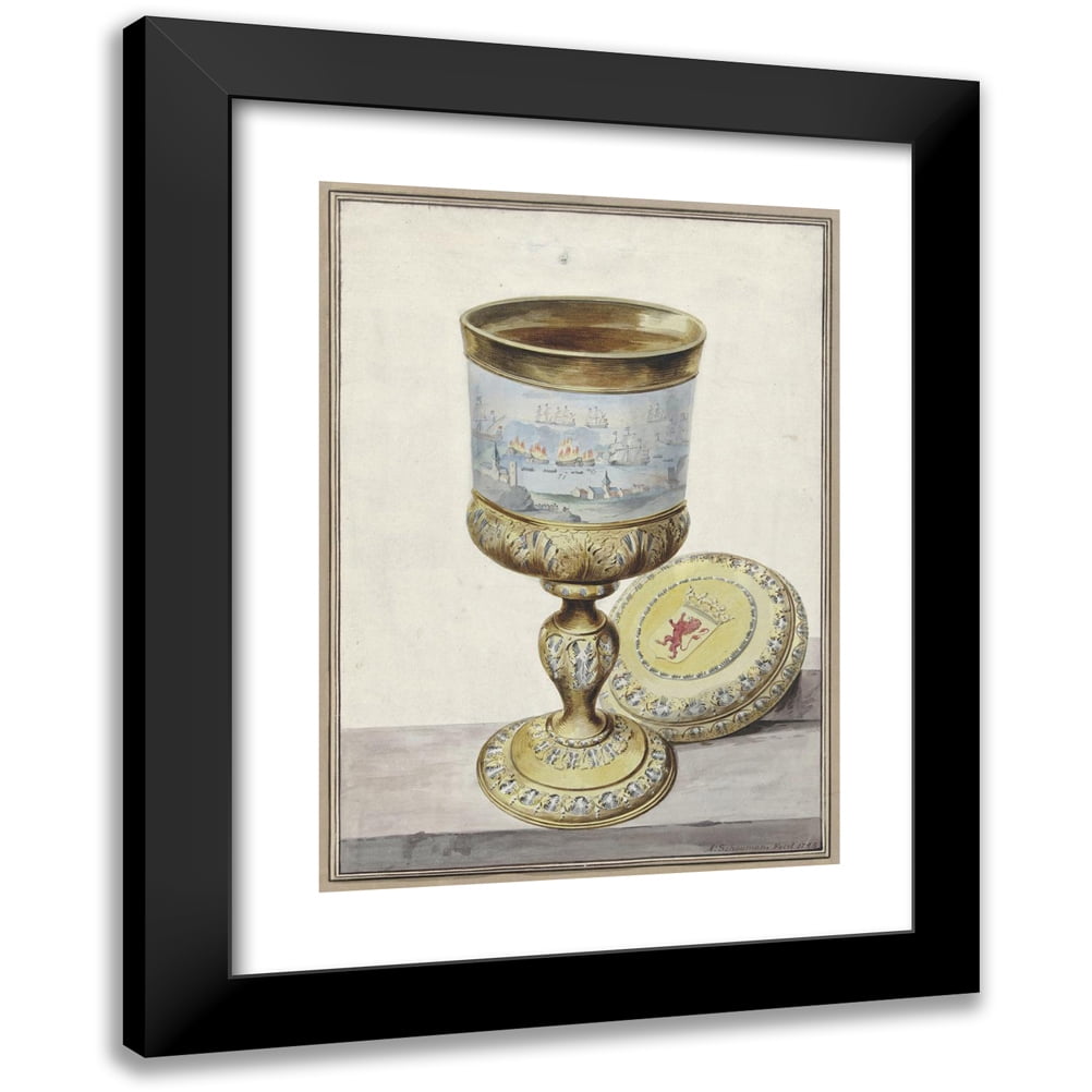 Aert Schouman 14x18 Black Modern Framed Museum Art Print Titled ...