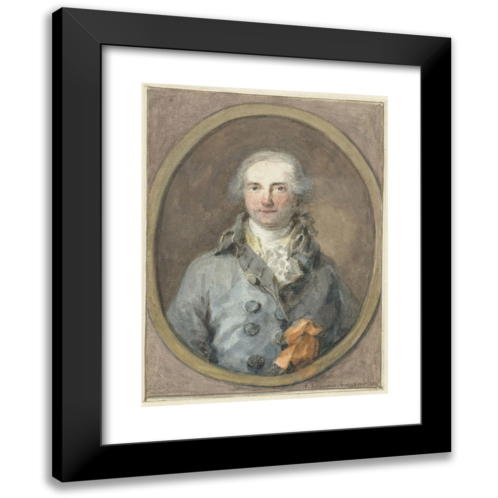 Aert Schouman 14x18 Black Modern Framed Museum Art Print Titled ...