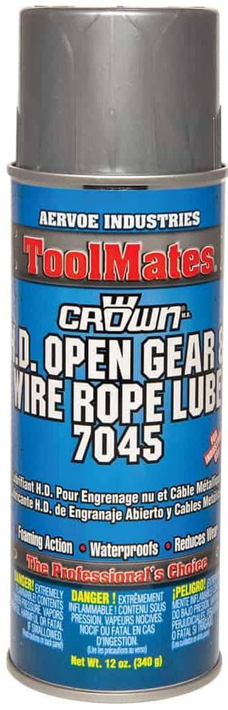 Aervoe 7045 Crown Toolmates 12 oz. H.D. Open Gear & Wire Rope Lube ...