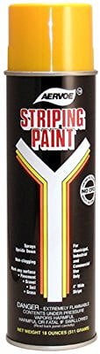 Aervoe Yellow Line Striper Spray Paint, 720, Economical Long Lasting ...