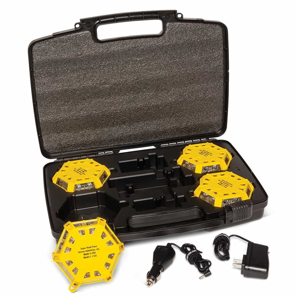 Aervoe 4-Pack Kit Super LED Road Flare (Yellow) - Walmart.com