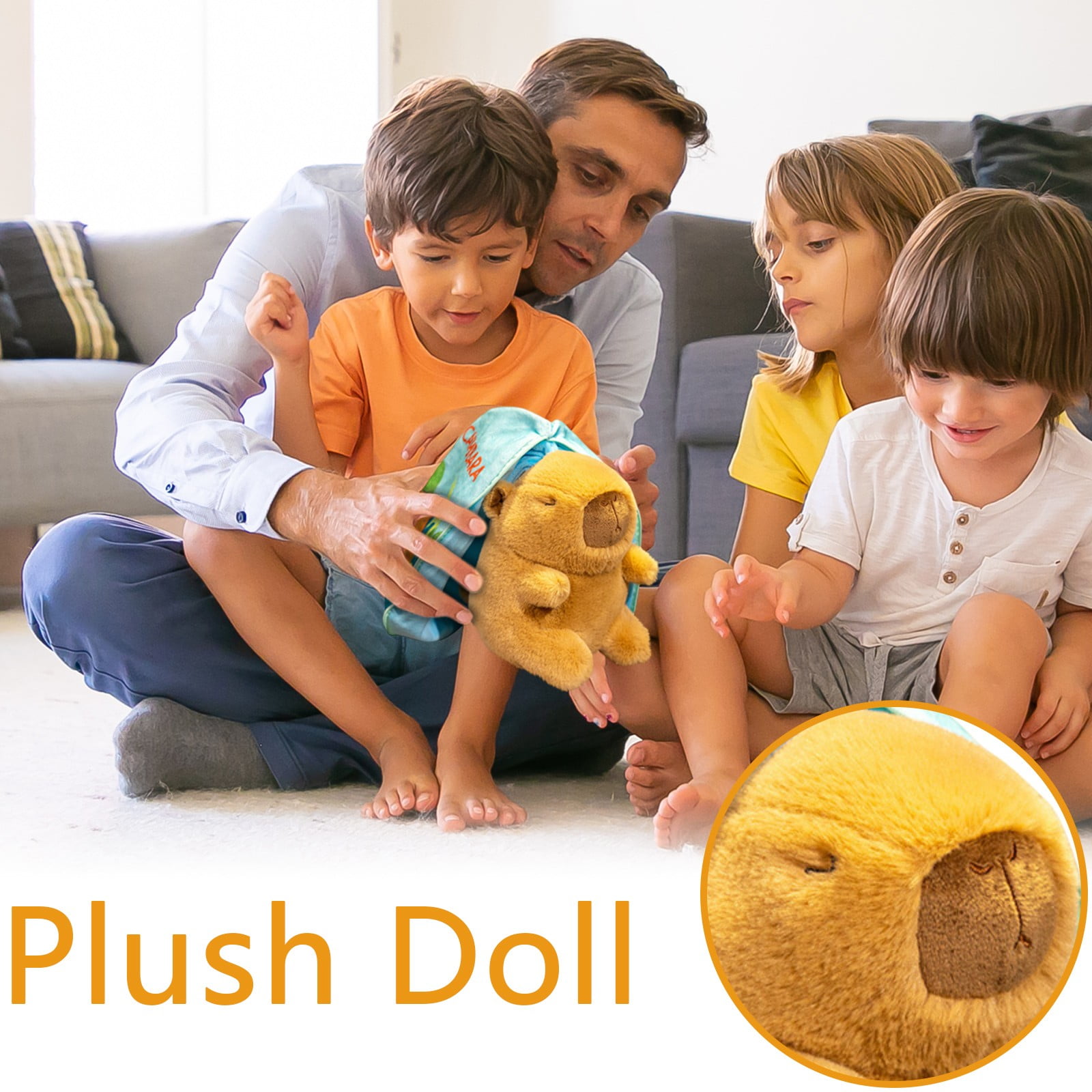 Aeshufy Capybara, Capybara Plush, Capybara Stuffed Animal, Capybara ...