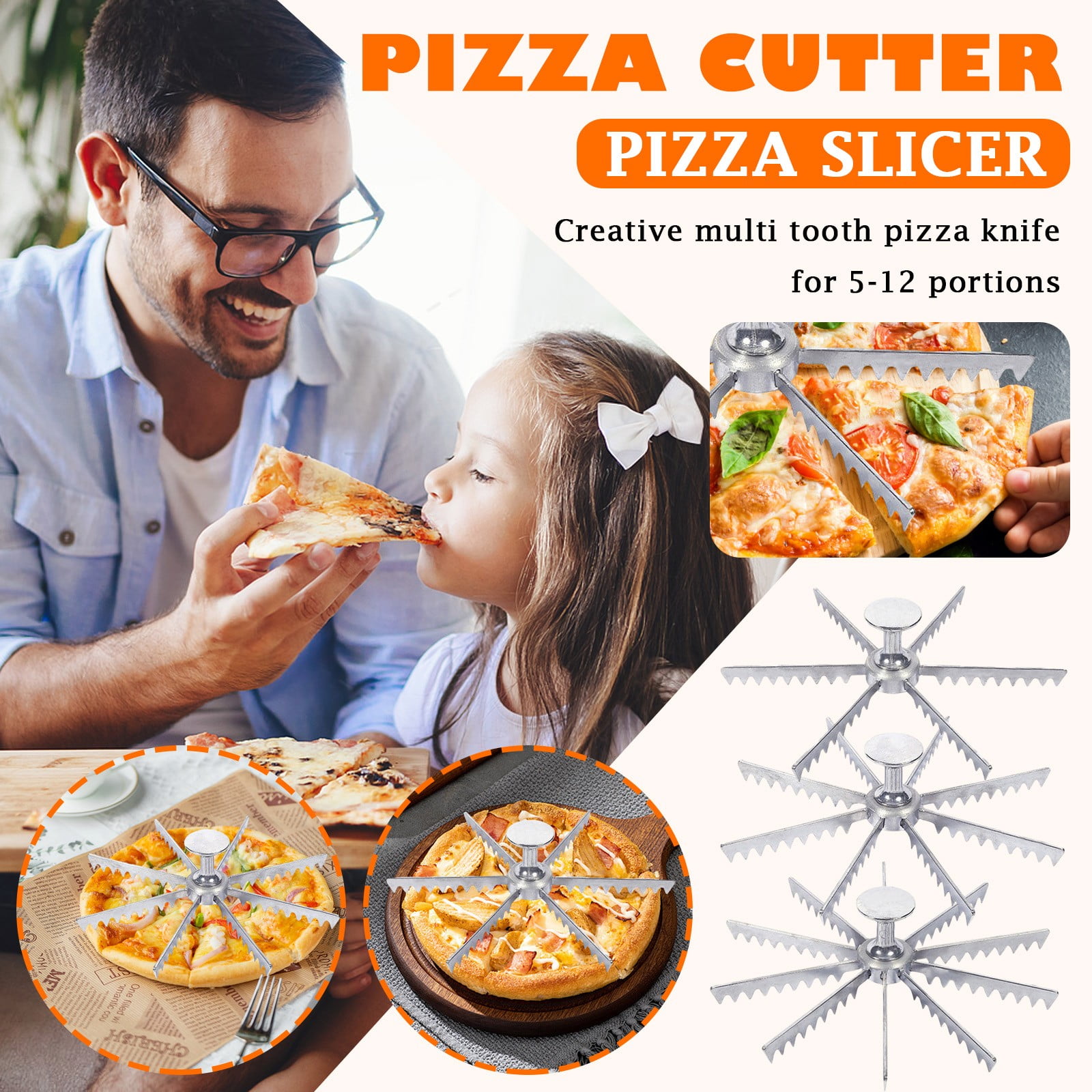 Aeshufy Pie Cutter, Pie and Cake Marker Aluminum Alloy Guideline and ...