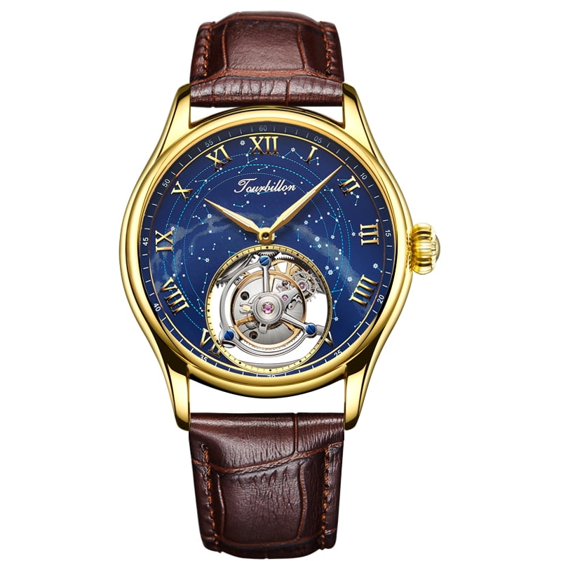 Aesop 7006G Luxury Men's Flying Tourbillon Watch Fashion Business Outer ...
