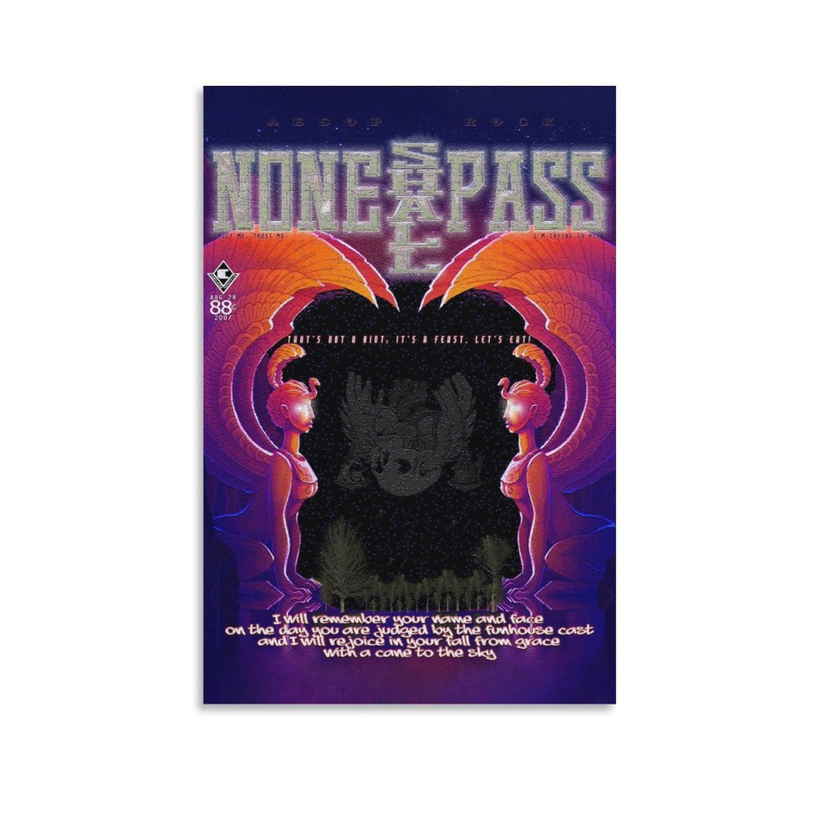 Aesop Rock - None Shall Pass Posters Wall Art Painting Canvas Gift ...