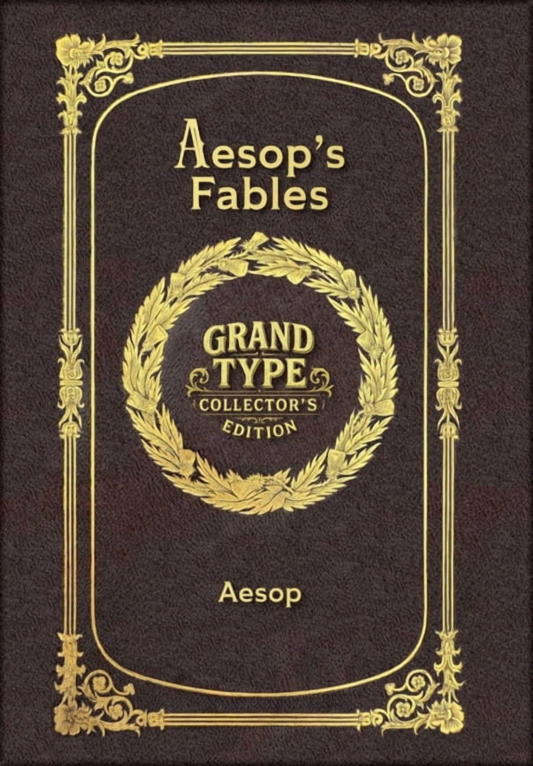 Aesop's Fables (Grand Type Collector's Edition) (Laminated Hardback with Jacket) Large Print ...