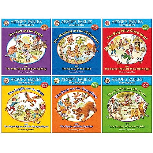 Aesop's Fables Easy Readers Collection 6 Books Set By Val Biro (The Fox ...