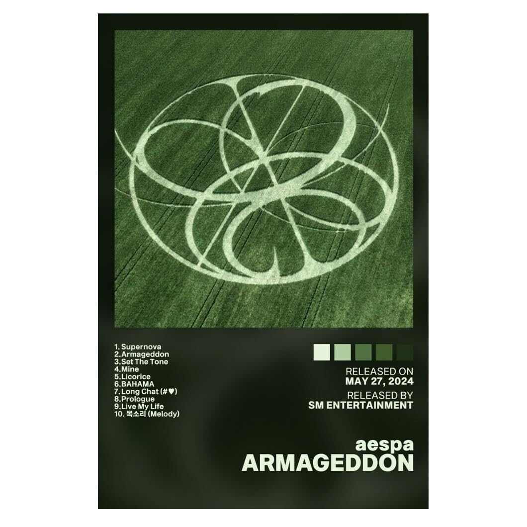 Aespa Armageddon 2024 Album Cover Music Poster Kpop Home Decor For ...