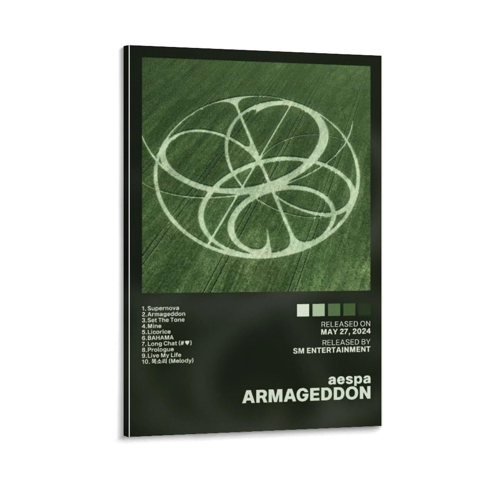 Aespa Armageddon 2024 Canvas Poster Bedroom Decoration Landscape Office ...