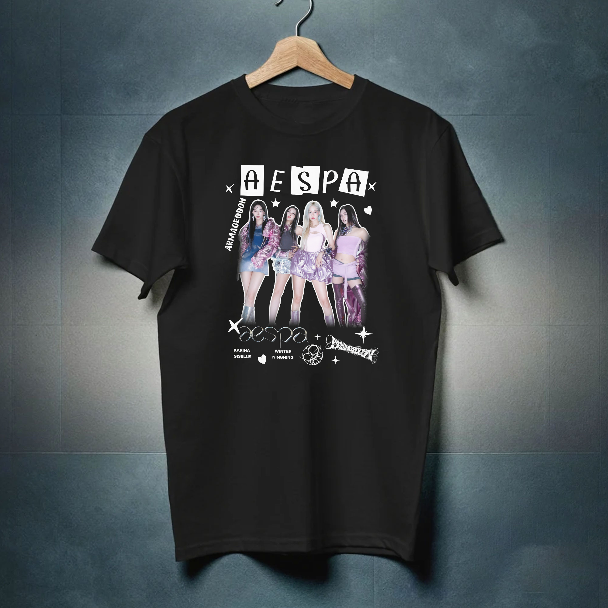 Aespa Armageddon Album T-shirt, Aespa Kpop Shirt, Aespa Synk Hyper Line ...