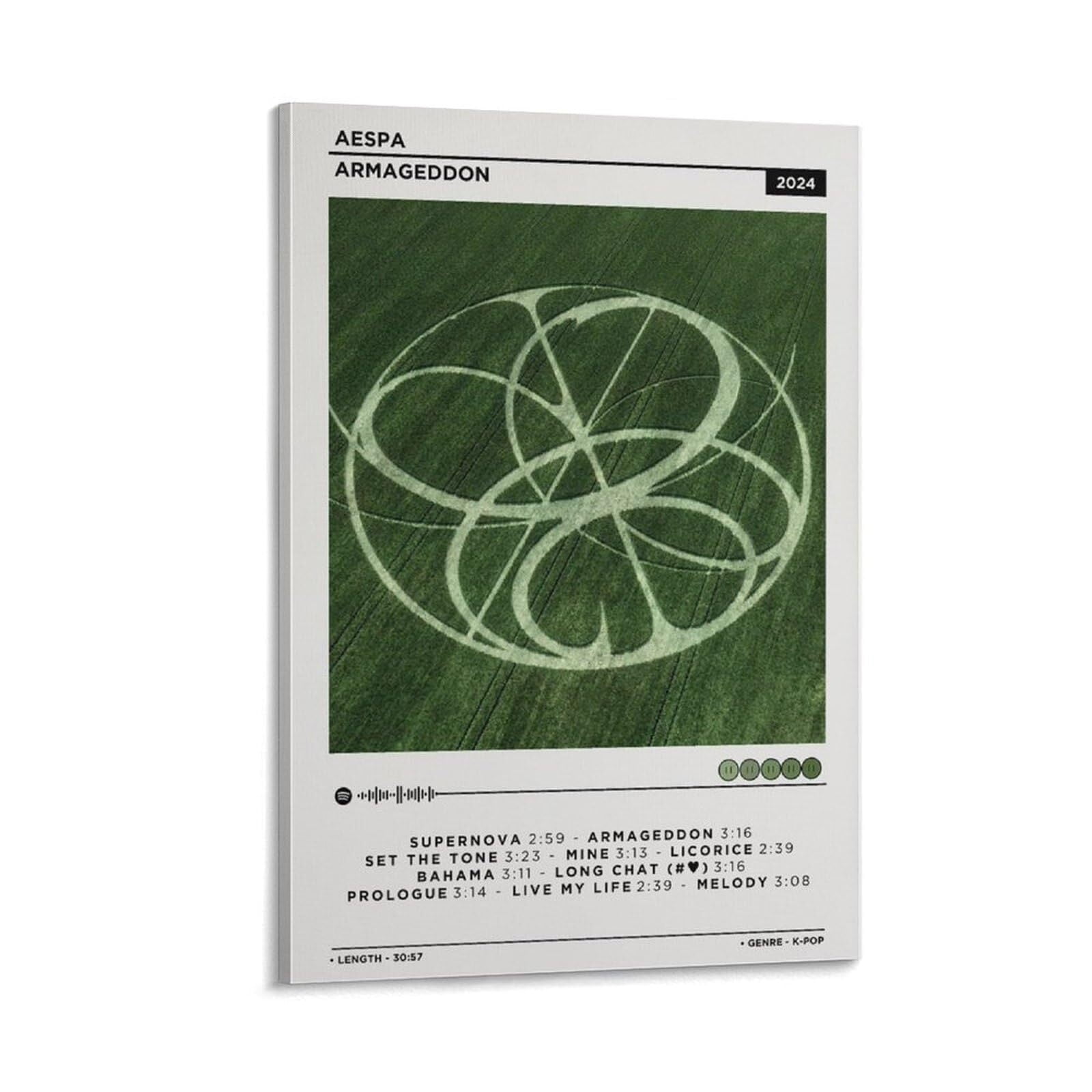 Aespa - Armageddon Canvas Poster Bedroom Decoration Landscape Office ...